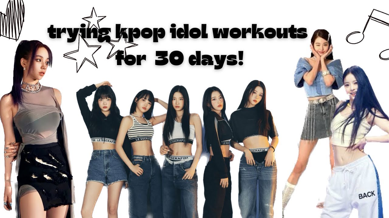 trying kpop workouts for 30 days (aespa, ive, newjeans, & le sserafim ...