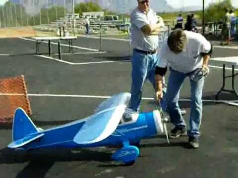 95" Wing GIANT R/C Howard DGA-12 at AirShowRC.com - YouTube