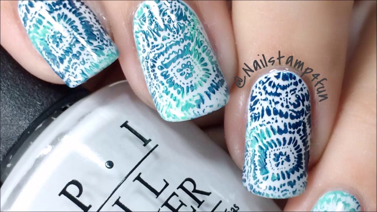 Stamping gradient using Hehe stamping plate101 - YouTube