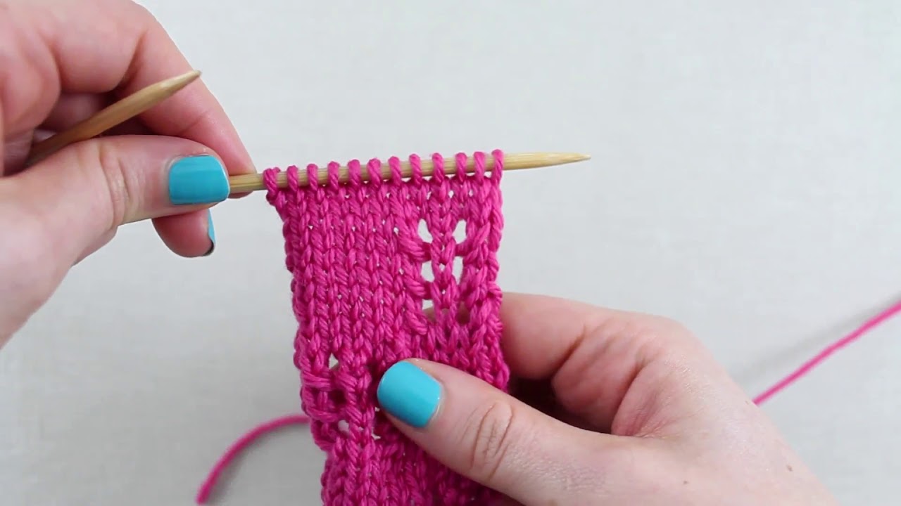 Stitch Library - Eyelet Blocks Stitch - YouTube