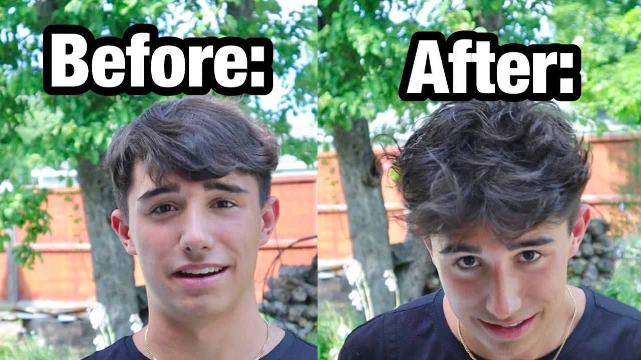 How to make straight hair messy/textured (in 30 seconds) - YouTube