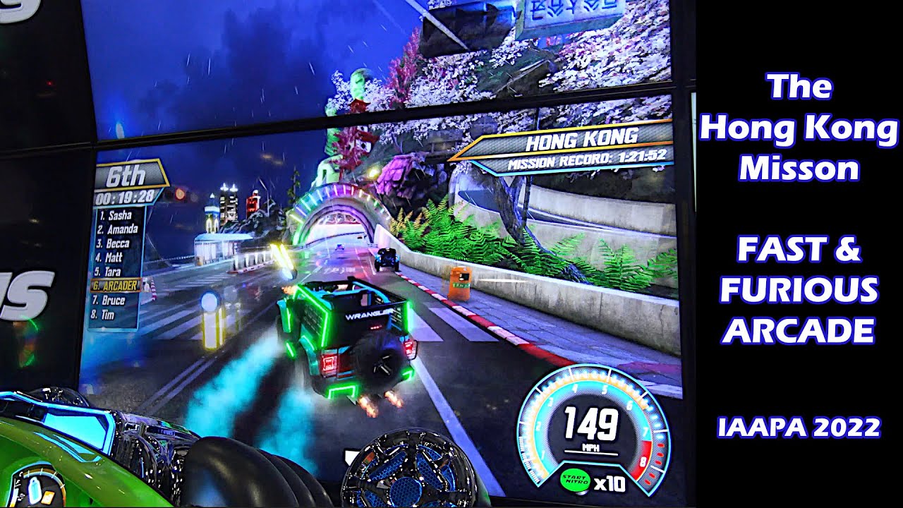 Tackling The Hong Kong Mission, Fast & Furious Arcade (IAAPA 2022 ...