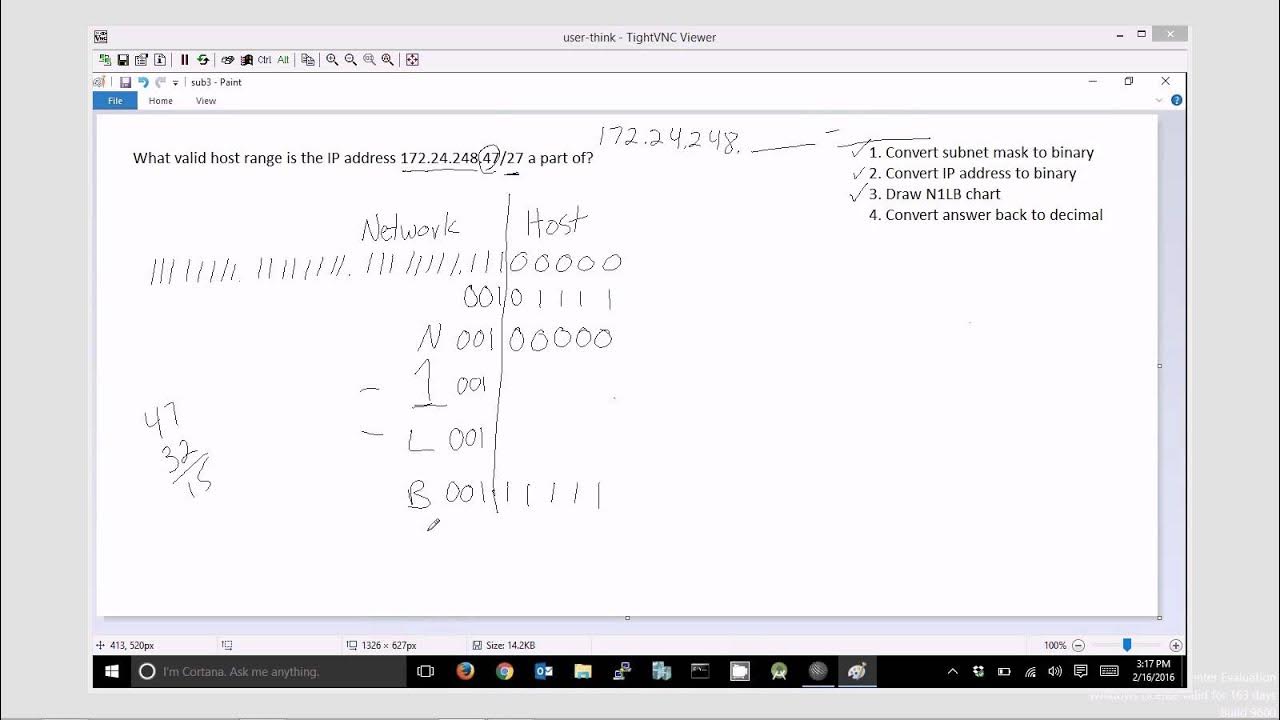 IPv4 Subnetting - Finding the valid host range of a subnetwork - YouTube