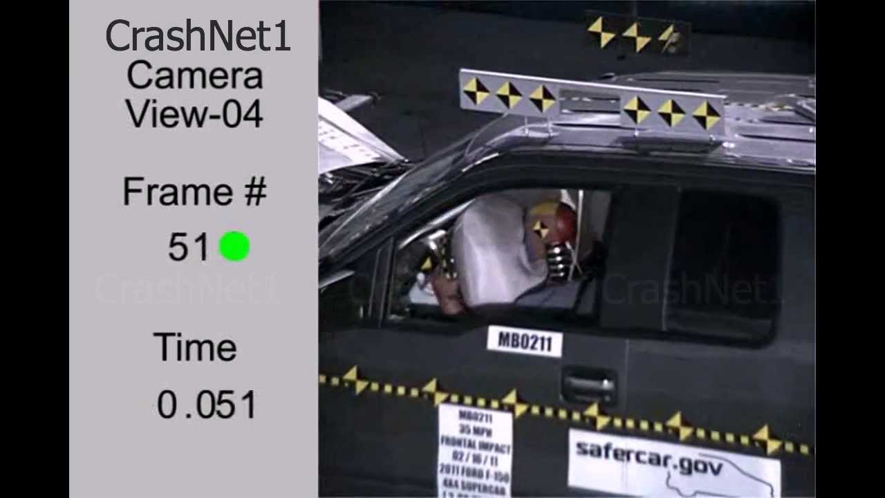 Ford F-150 SuperCab | 2012 | Frontal Crash Test | NHTSA | CrashNet1 ...