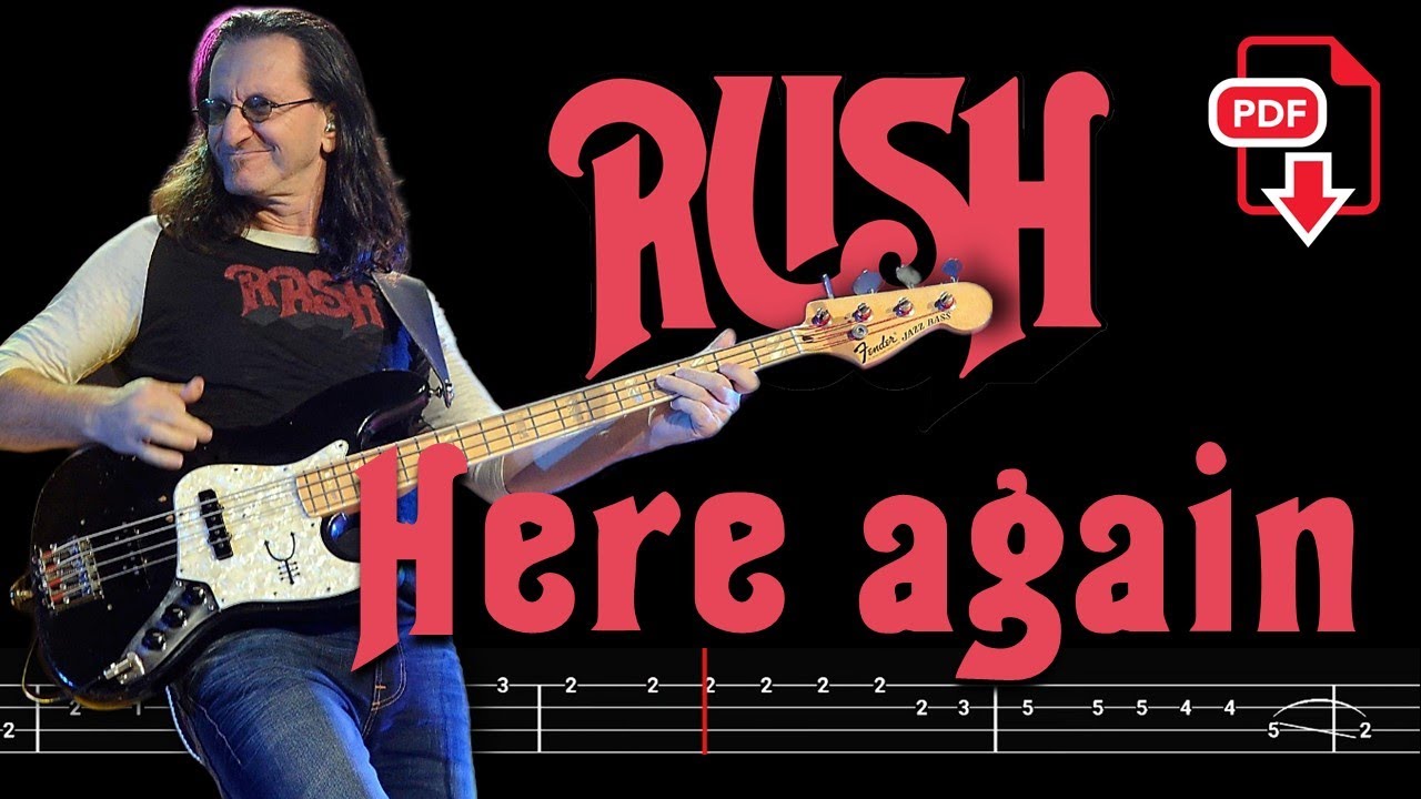 Rush - Here Again (🔴Bass Tabs | Notation) @ChamisBass #rushbass # ...