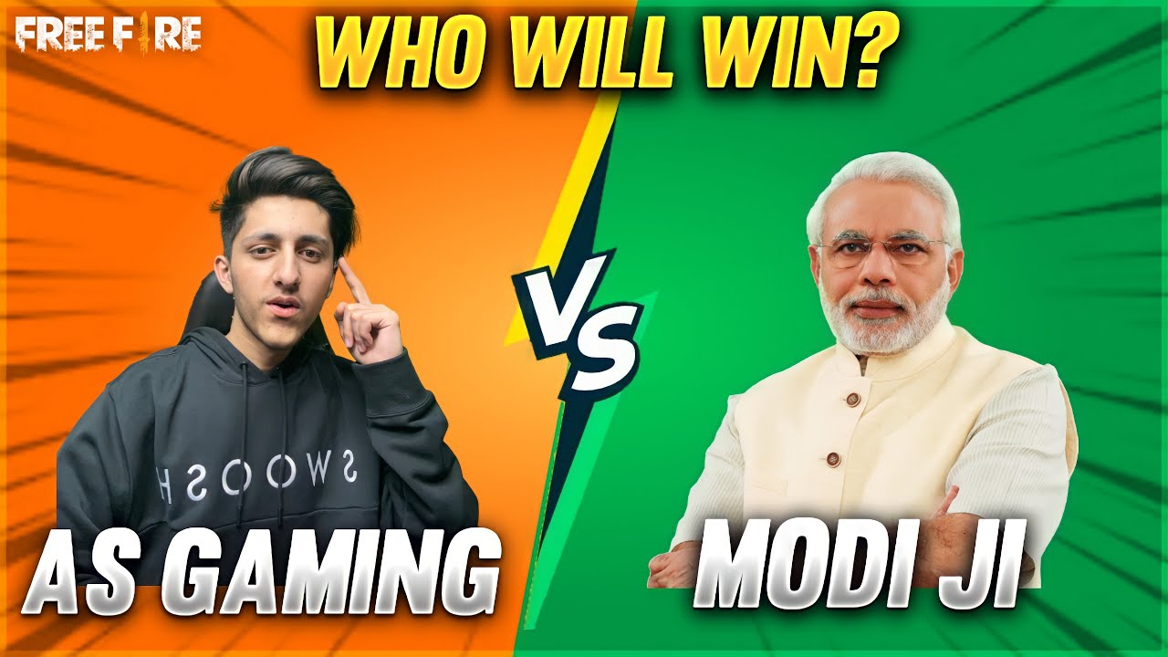 A_S Gaming Vs Modi Ji || Who Will Win ?? - Garena Free Fire - YouTube