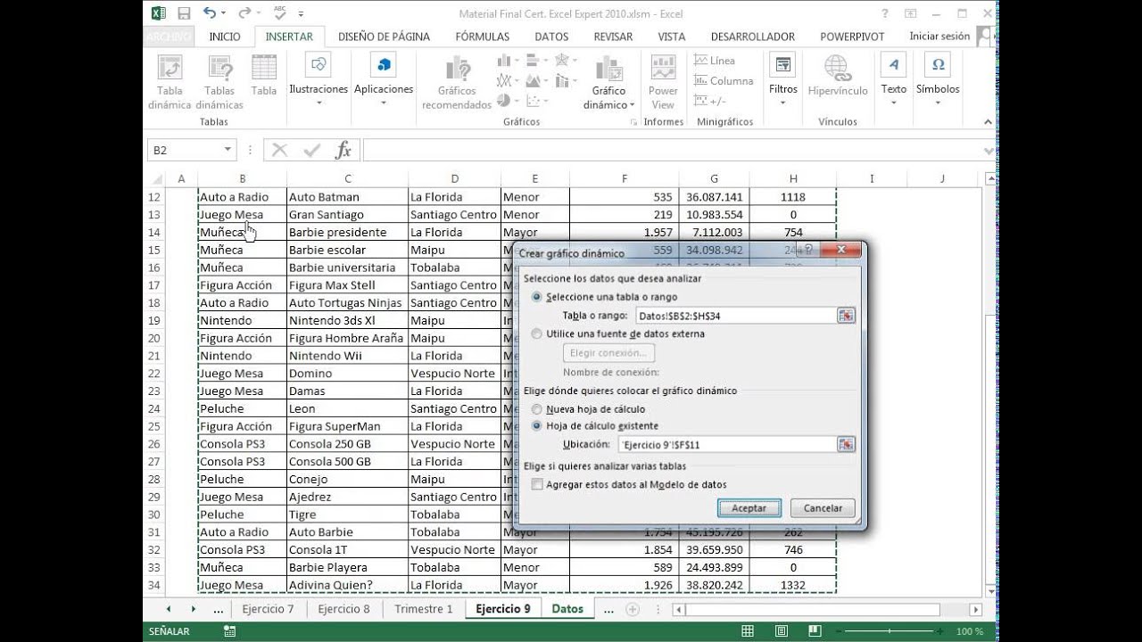 Excel Expert - Ejercicio 9 - YouTube