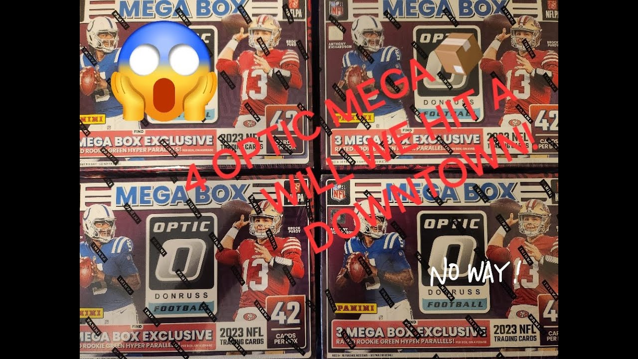 2023 Optic Football Mega Boxes 📦. Will we hit a DOWNTOWN! 4 BOXES!!!! #optic - YouTube