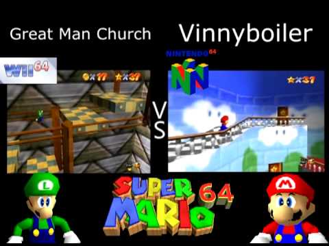 Mario Vs Luigi Super Mario 64 Split screen Part 3 - YouTube