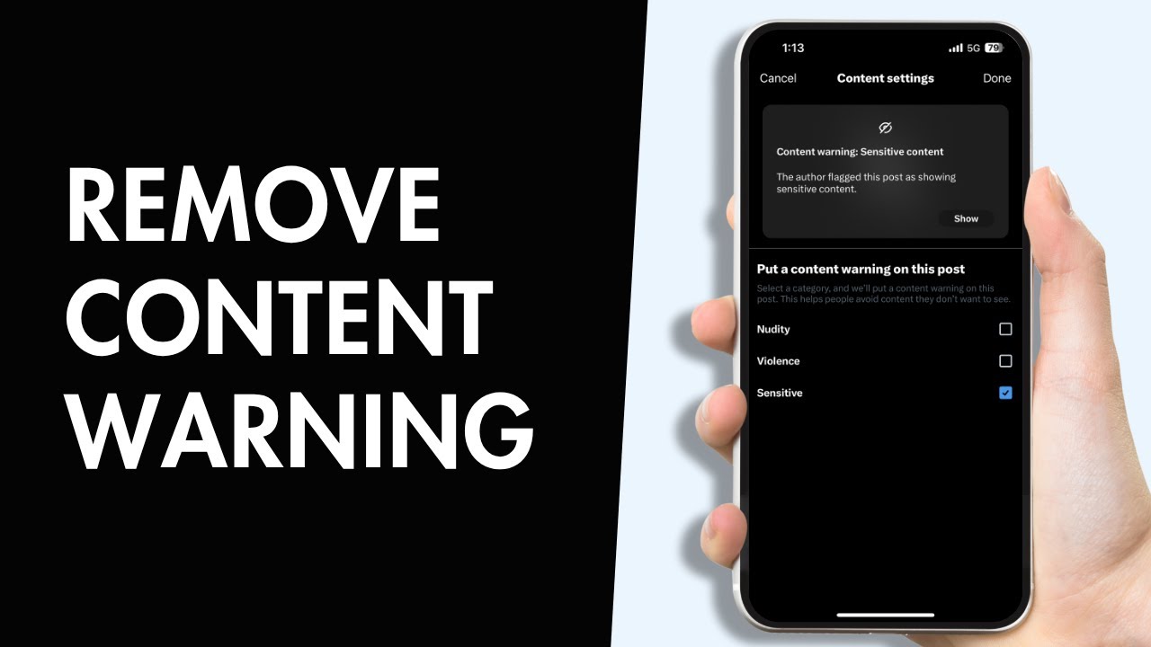 How to Remove Content Warning on X (Twitter) - YouTube