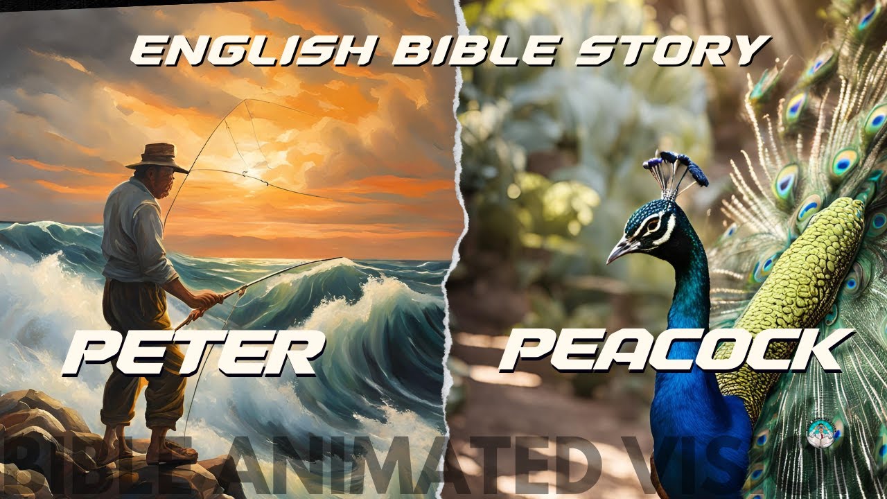 P - PEACOCK AND PETER | SUNDAY SCHOOL LESSON | BIBLE ANIMATED VISION ...