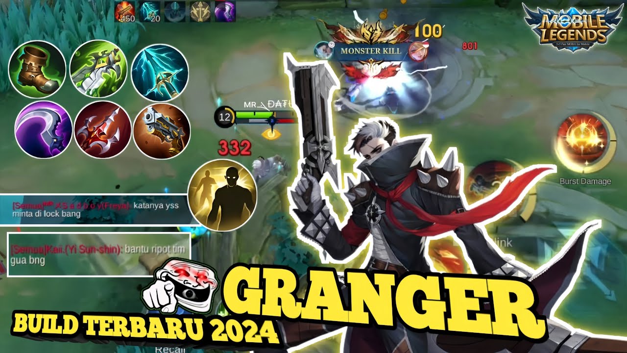 NEW GRANGER BUILD 2024, ITEM GRANGER & STRATEGI | MOBILE LEGENDS - YouTube