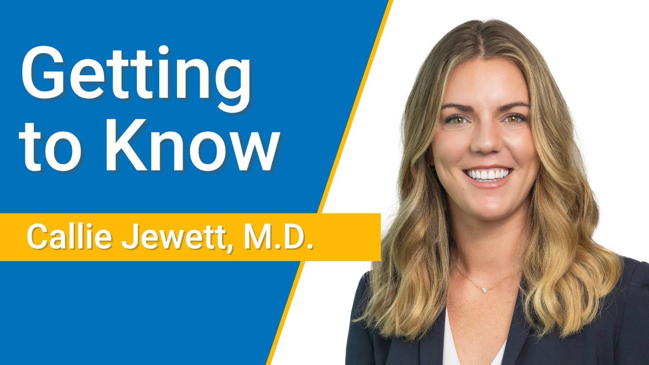 Getting to Know Callie Jewett, M.D. | Orlando Orthopaedic Center - YouTube