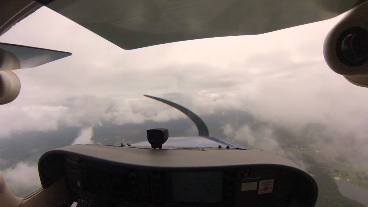 Descending through the clouds - YouTube