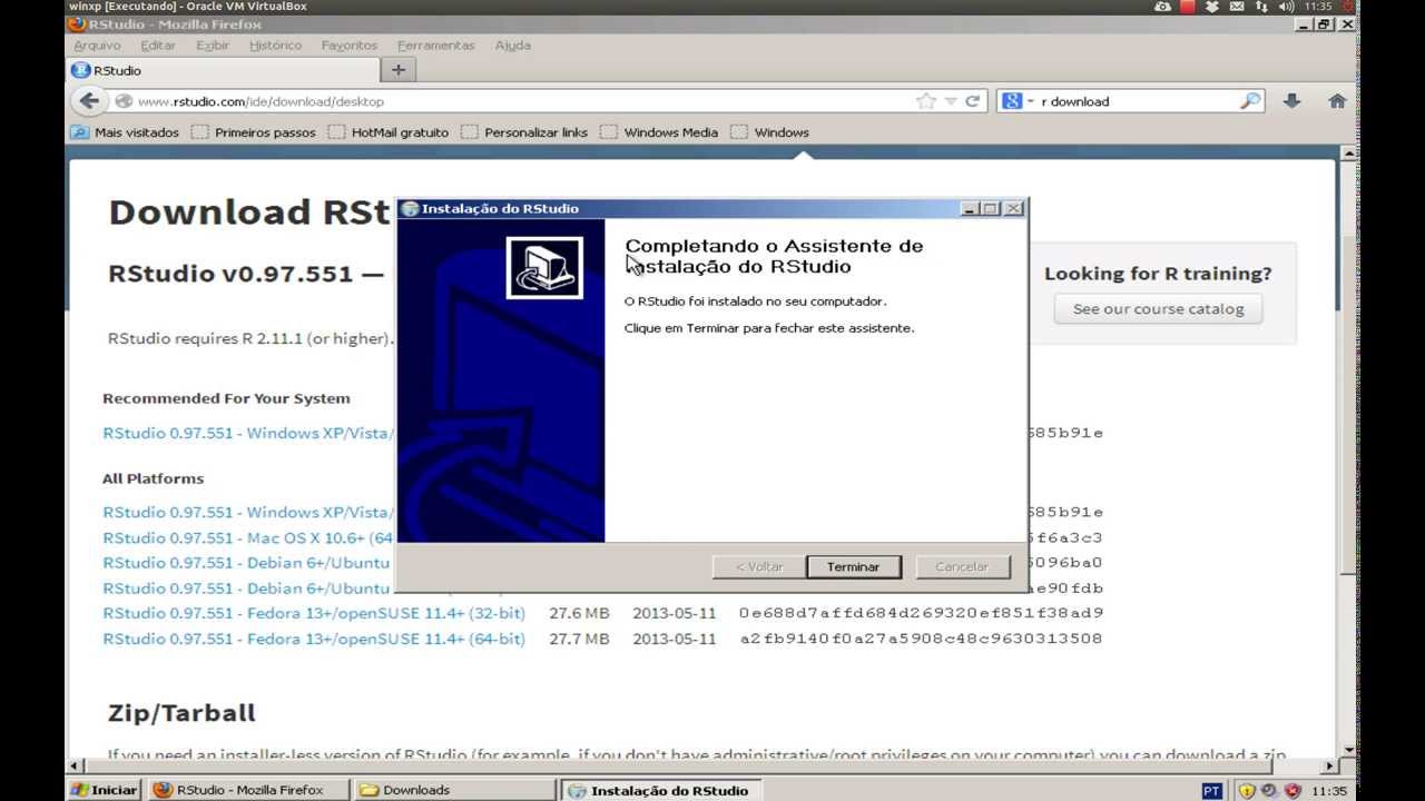 Como instalar R, RStudio e Rcomander - YouTube