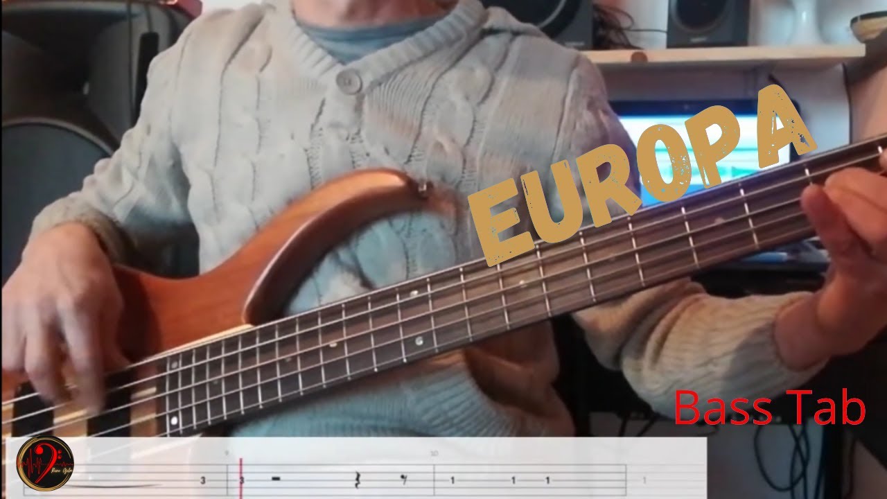 Santana - Europa (5 String Bass + Cover Tab) - YouTube