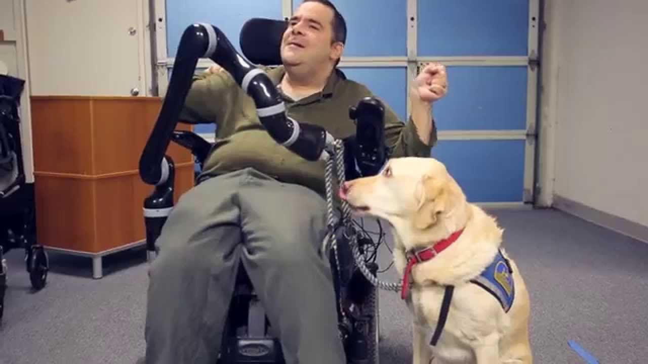 Kevin Uses the JACO Robotic Arm | Reach Your Potential - YouTube