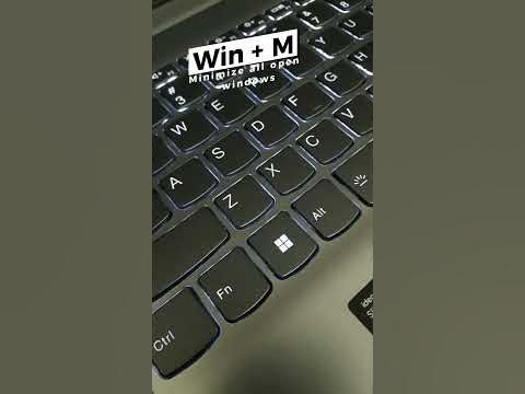 Windows Shortcut Keys | How to minimize all open windows with a keyboard - YouTube
