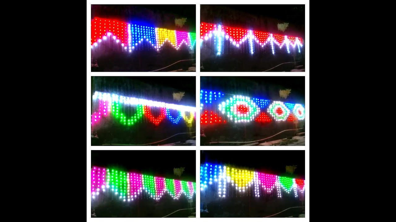 Pixel led Toran ....pixel led light... video 23 पिक्सल एलईडी तोरनम ...