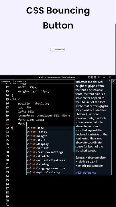 CSS Bouncing Button #shorts - YouTube