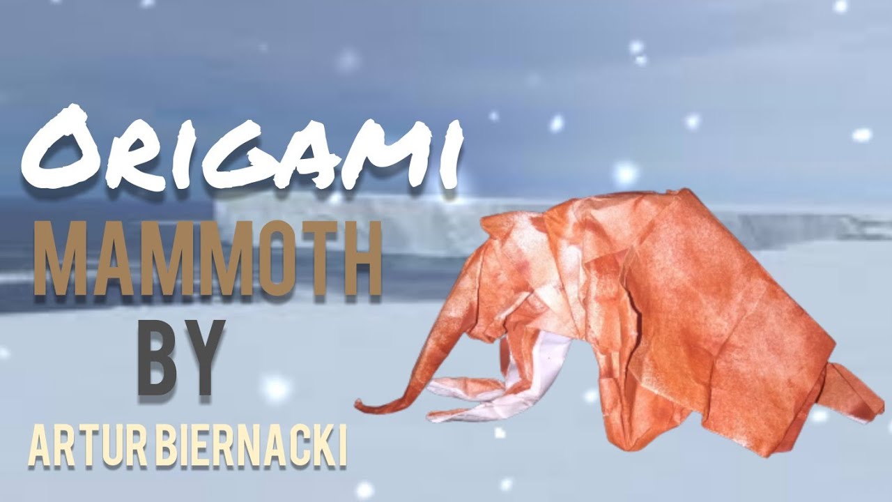 How to make a origami Mammoth by Arthur biernacki. - YouTube
