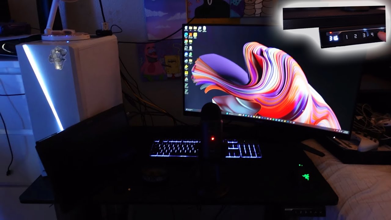 UPGRADING MY STREAMING/GAMING SETUP! (ErGear Adjustable Standing Desk ...
