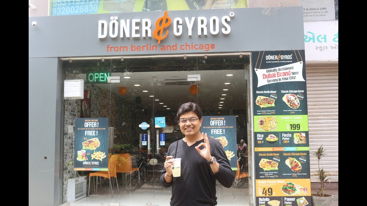 Berlin Döner & Chicago Gyros now in Ahmedabad - YouTube