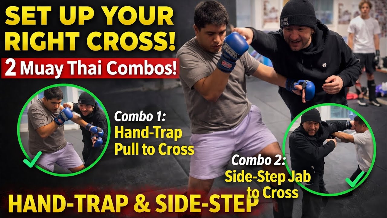 2 Combos to Set Up a Right Cross in MMA - YouTube