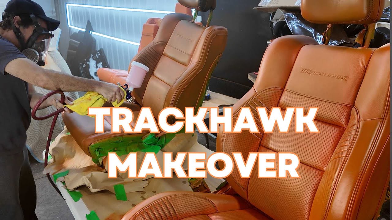 Transforming a TrackHawk Interior from Black To Orange Step by Step # ...