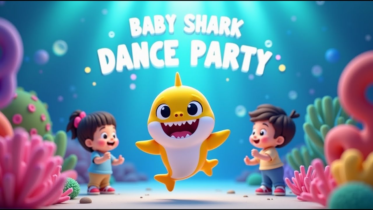 Baby Shark Dance Party Song | Kids Cartoon Song & Nursery Rhyme Sing ...