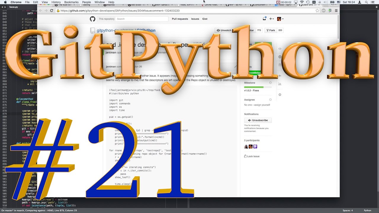 GitPython #21 [issue 304 - fix resource leaks once and for all] - YouTube