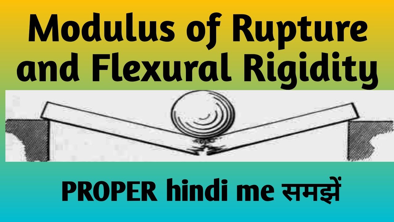 Explain Modulus of Rupture and Flexural Rigidity.#VNInstitute - YouTube