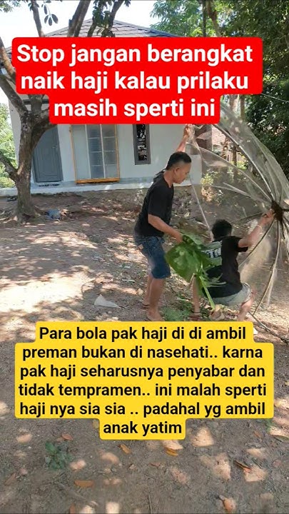 STOP HAJI KALO MASIH SOMBONG.. BERHAJI KALO AHLAK GAK BERUBAH.masih pelit , cuma ritual doang ...