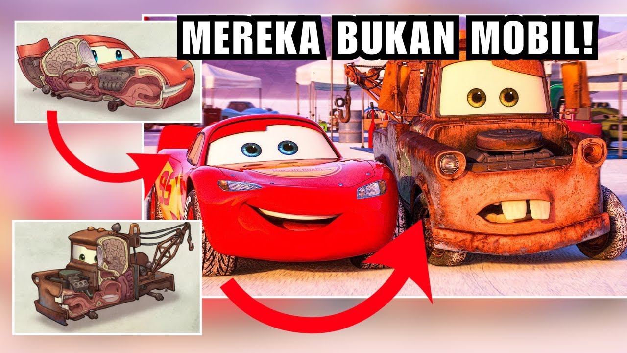 Semua MOBIL DI FILM CARS Adalah MANUSIA?! - Kompilasi Short Animasi ...
