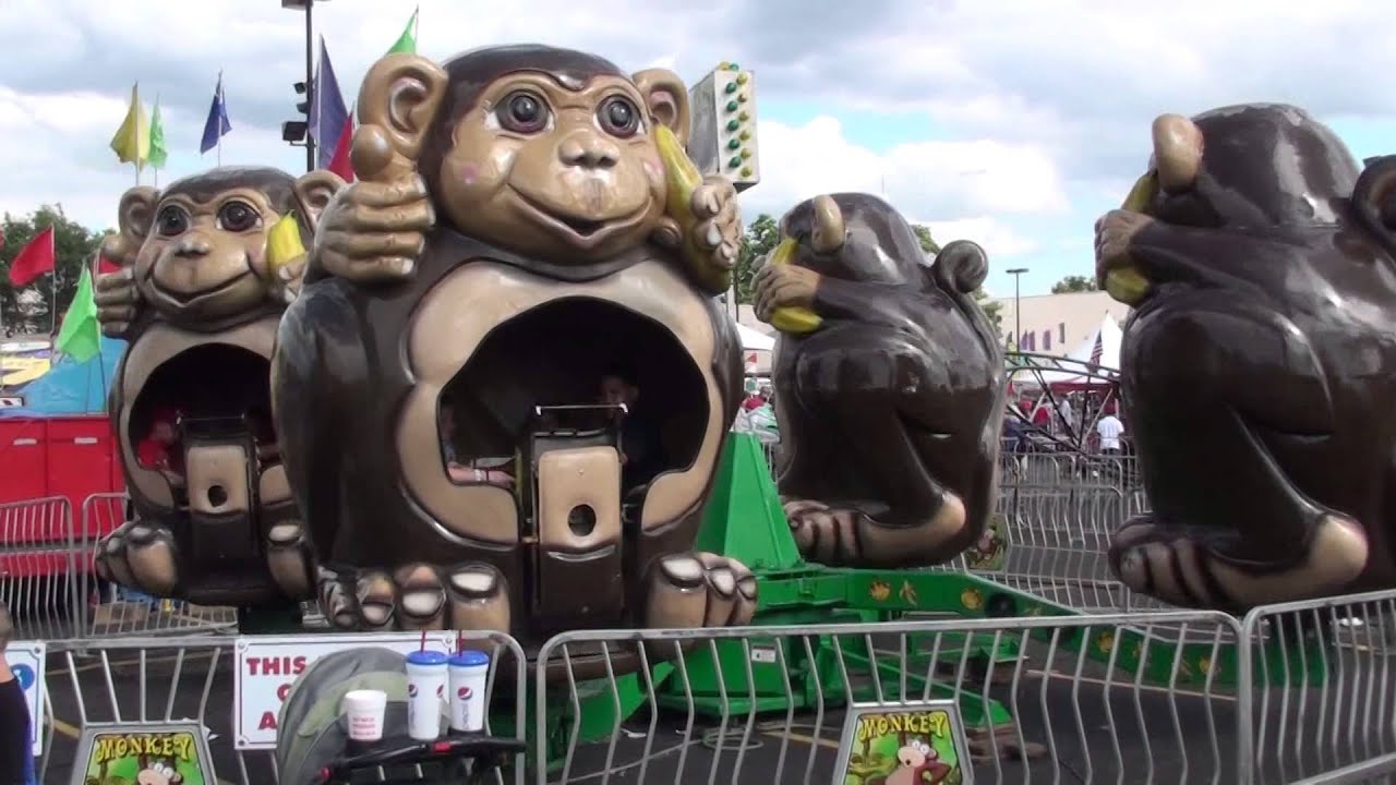 Monkey Mahem at the Coastal Carolina Fair, Ladson, SC - YouTube