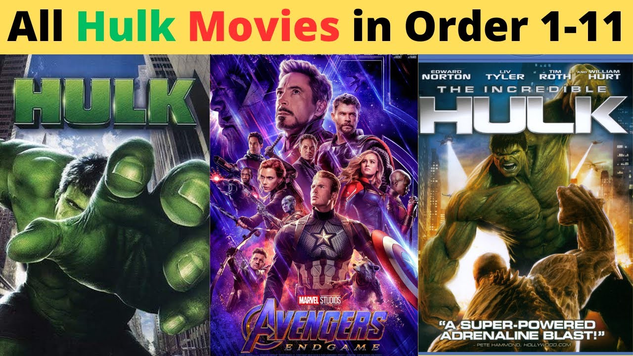 Hulk Movies In Order 60 Photos - Moonagedaydream.film