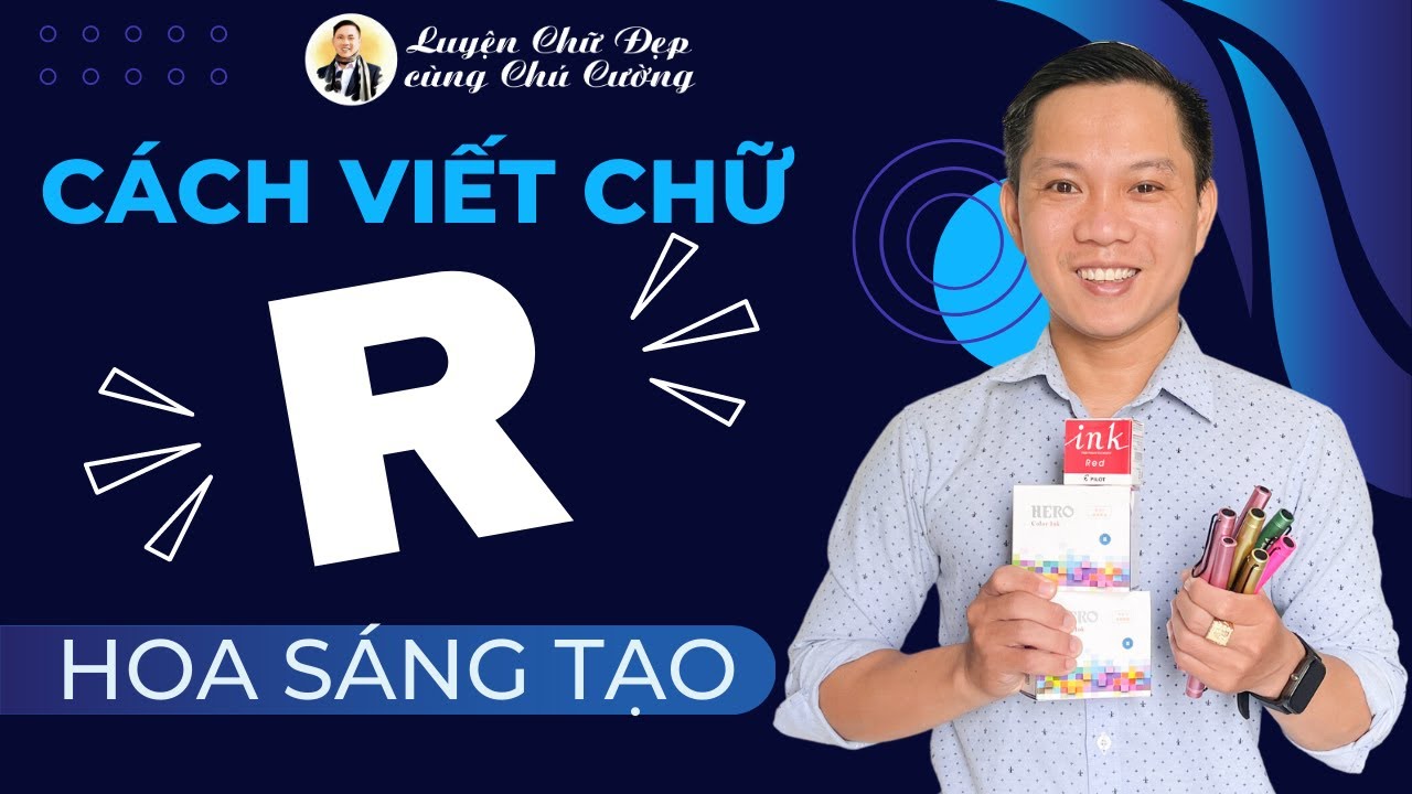 Dạy bé viết chữ R hoa sáng tạo đơn giản, dễ viết - YouTube
