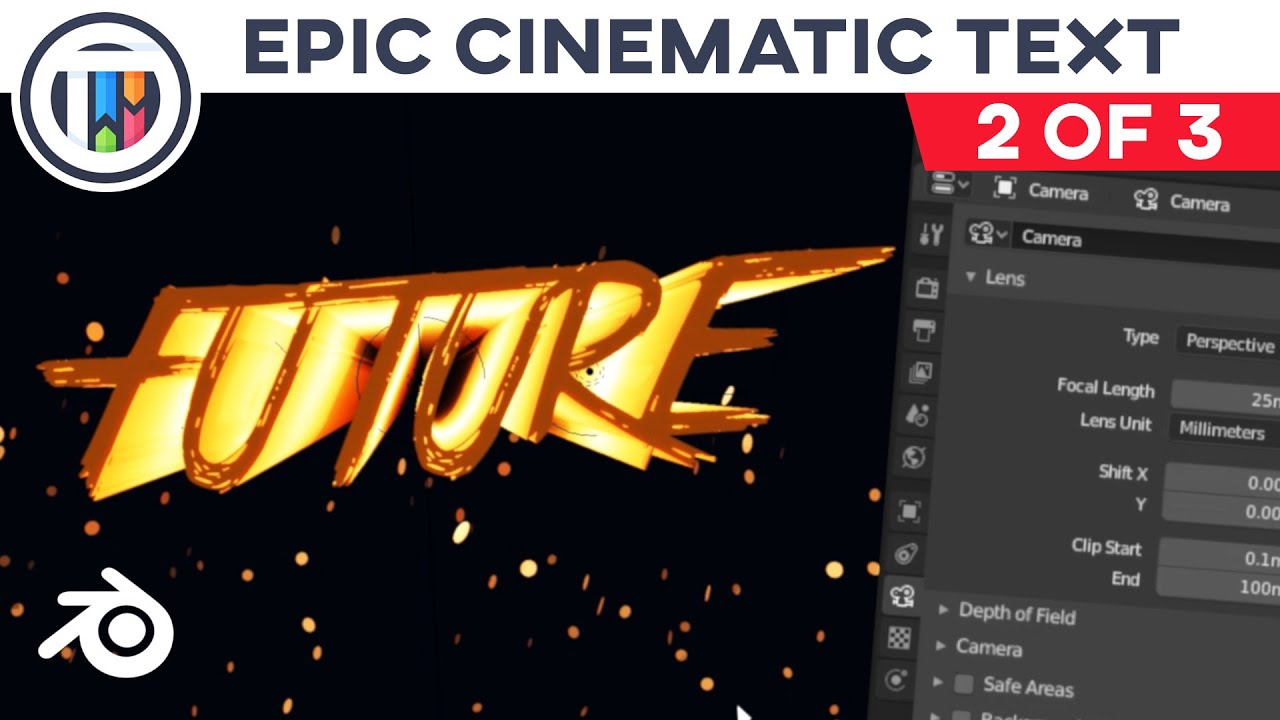 Blender 2.8 Tutorial - Epic 'FUTURE' Cinematic Text Animation [2 of 3 ...