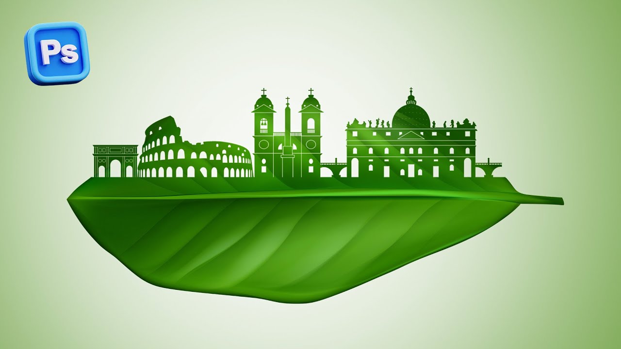 Leaf Building Design in Adobe Photoshop | Photoshop Manipulations ...