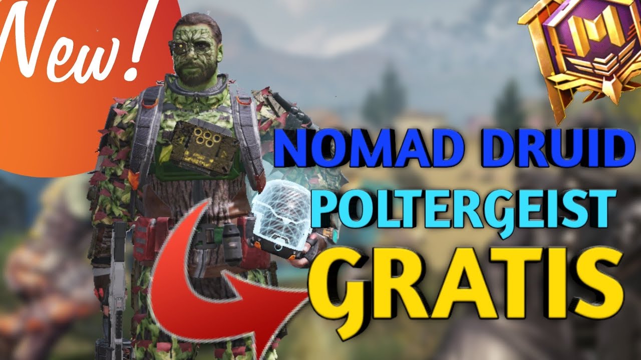 NUEVO PERSONAJE GRATUITO NOMAD DRUID + POLTERGEIST | COD MOBILE ...
