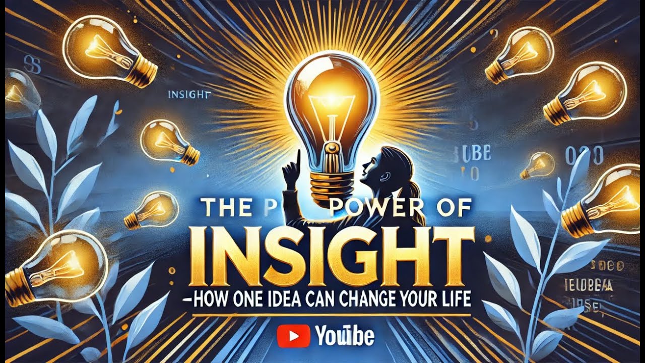 The Power of Insight – How One Idea Can Change Your Life - YouTube