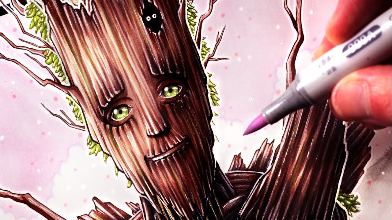 Let's Draw an EARTH GIANT - FANTASY ART FRIDAY - YouTube