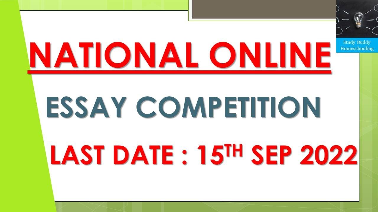 National Online Essay Writing Competition || For College Students ...