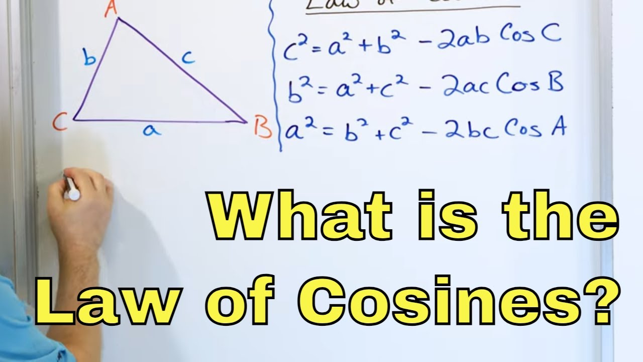 Law Of Cosines Formula Examples Proof 2 20 4 YouTube