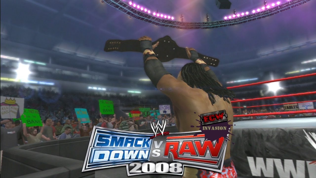 2 on 1 For my title | WWE Smackdown vs Raw 2008 | 24/7 Mode Ep. 36 ...
