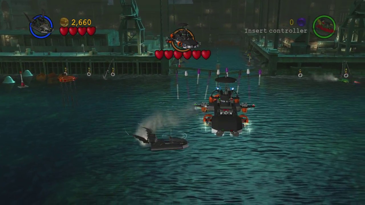 The Batboat vs. Penguin's Sub! Lego Batman The Video Game Part 7 ...