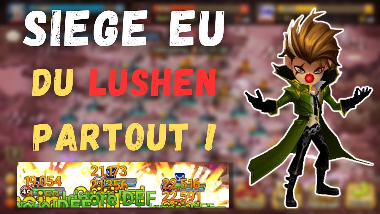 SIEGE EU : Le joueur de LUSHEN originel ? (non) SUMMONERS WAR - YouTube