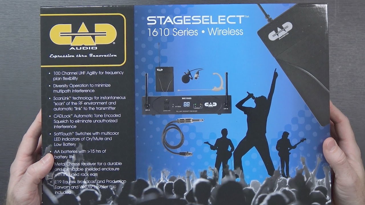 CAD WX1610 Wireless Lavalier Stage Microphone Kit - YouTube