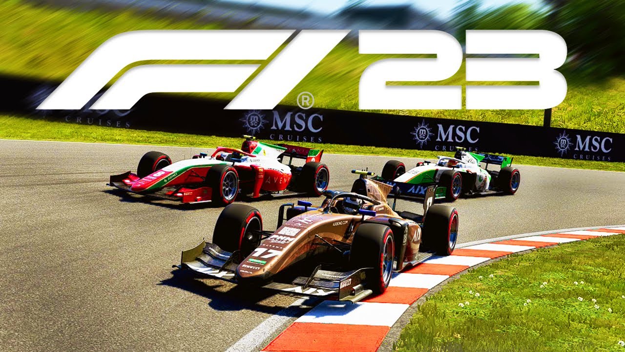 The Most Ridiculous F2 Racing in F1 23! - YouTube