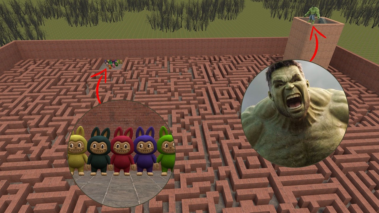 LABUBU VS HULK! In Garry's Mod - YouTube